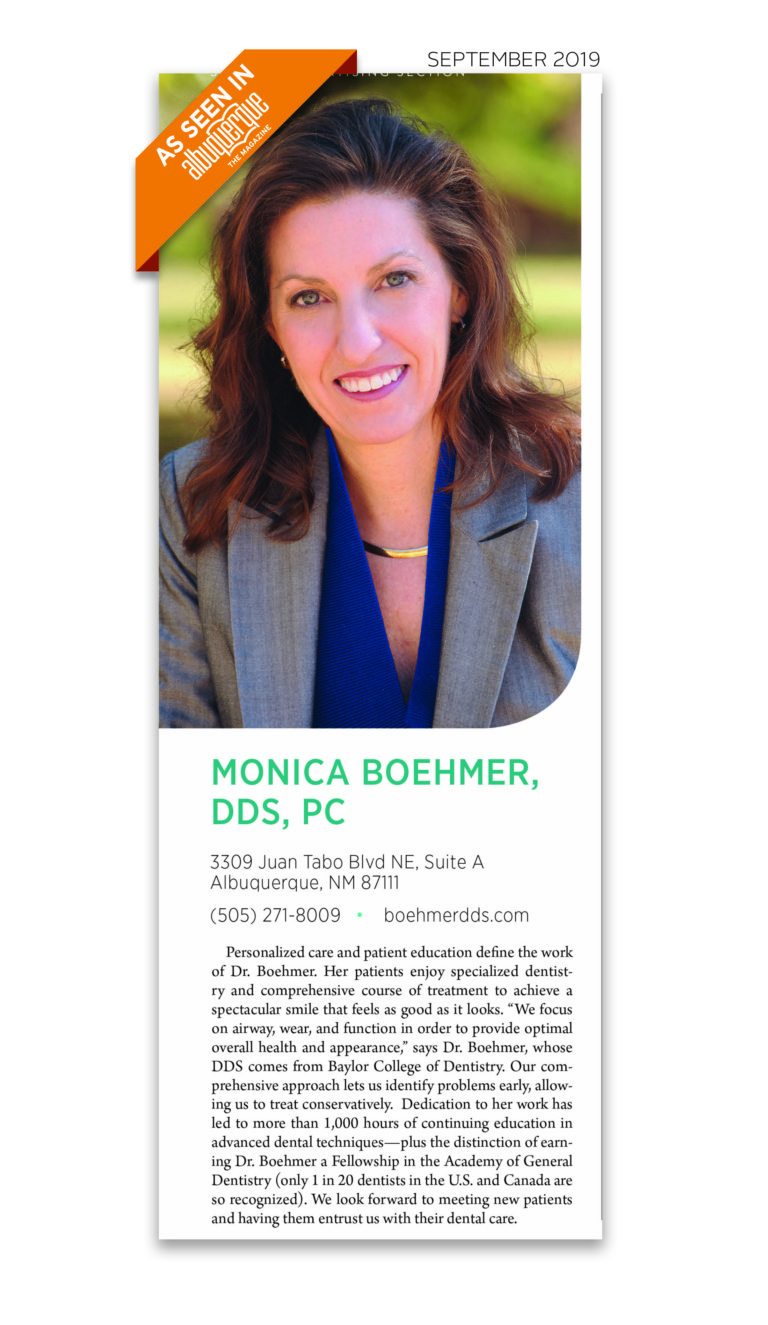 Dentist in Albuquerque | Oral Health | Dr. Monica Boehmer
